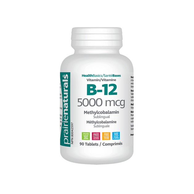 Prairie Naturals B-12 5000 mcg | Well Beings Health & Nutrition Centre